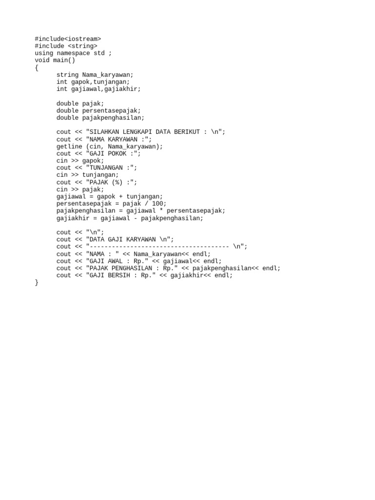 HitungPajak CPP | PDF