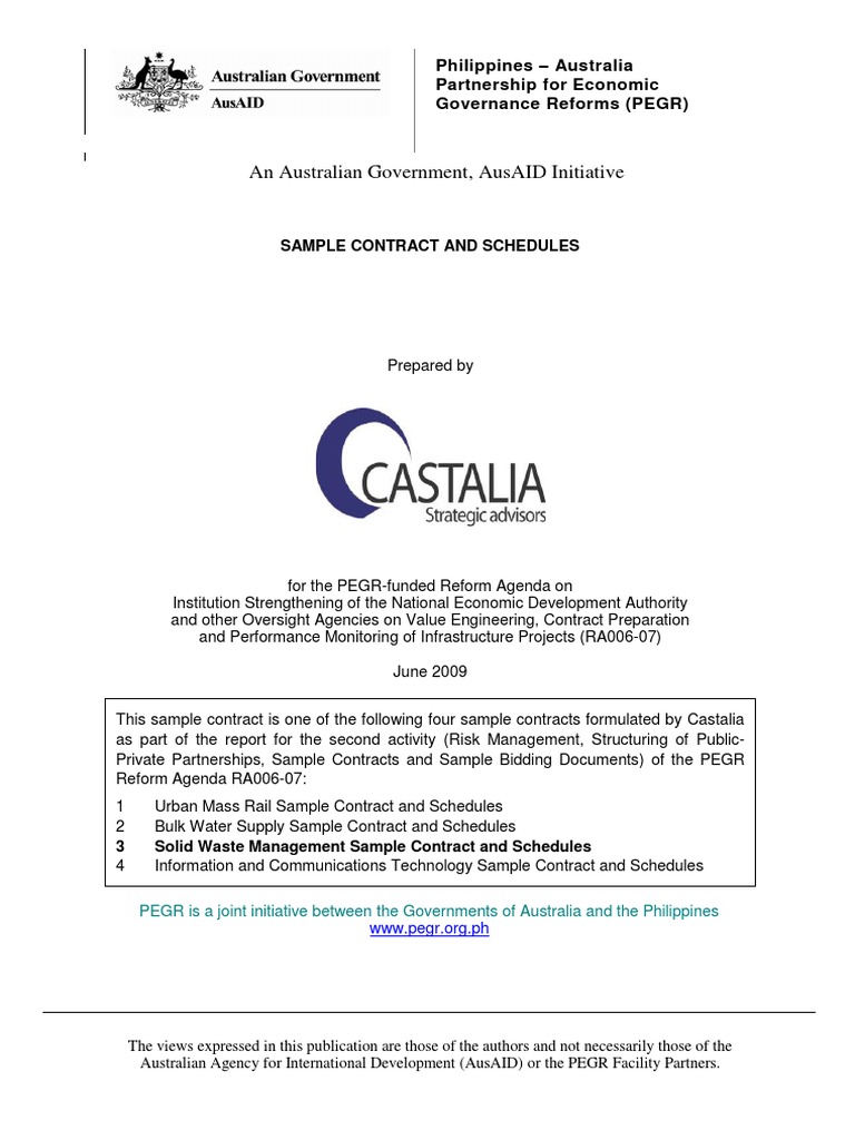 Solid Waste Management Sample - NEDA | PDF | Indemnity | Waste