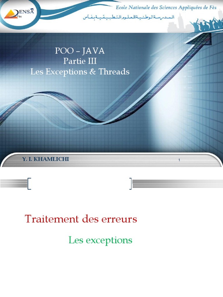 POO.5 - Les Exceptions | PDF | Java (Langage de programmation) | Programmation informatique
