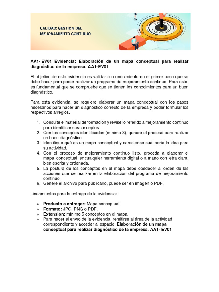 AA1.EV01 Evidencia Elaboración de un mapa conceptual para realizar diagnóstico de la empresa ...