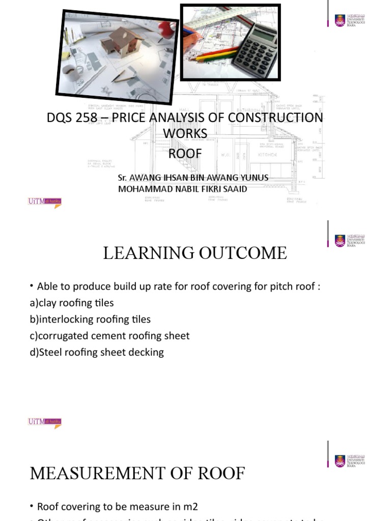 DQS258 Chapter 6 Roof | PDF | Roof | Building Engineering