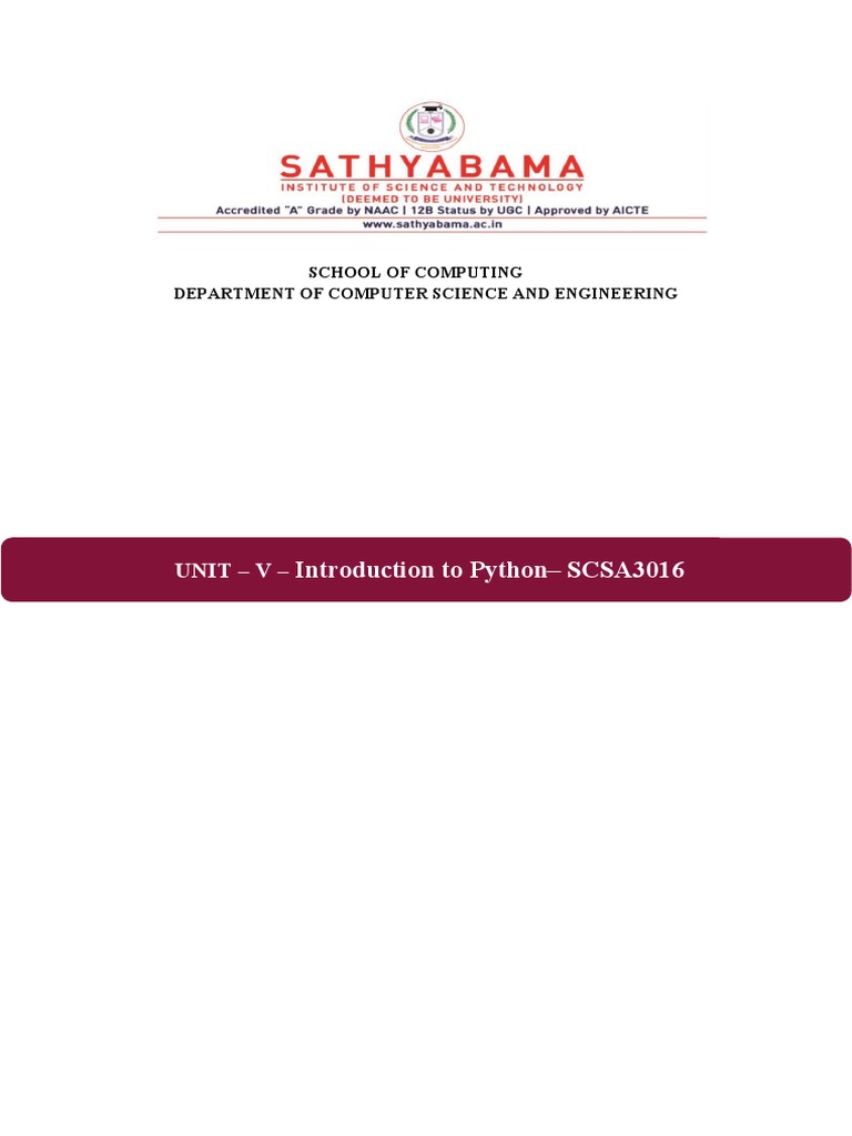 Unit 5-COURSE MATERIAL | PDF | Parameter (Computer Programming ... Unit 5-COURSE MATERIAL | PDF | Parameter (Computer Programming ...