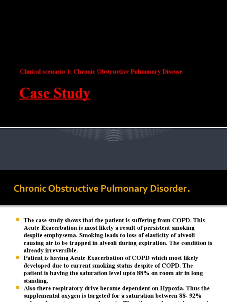 Case Study COPD | PDF | Chronic Obstructive Pulmonary Disease | Breathing