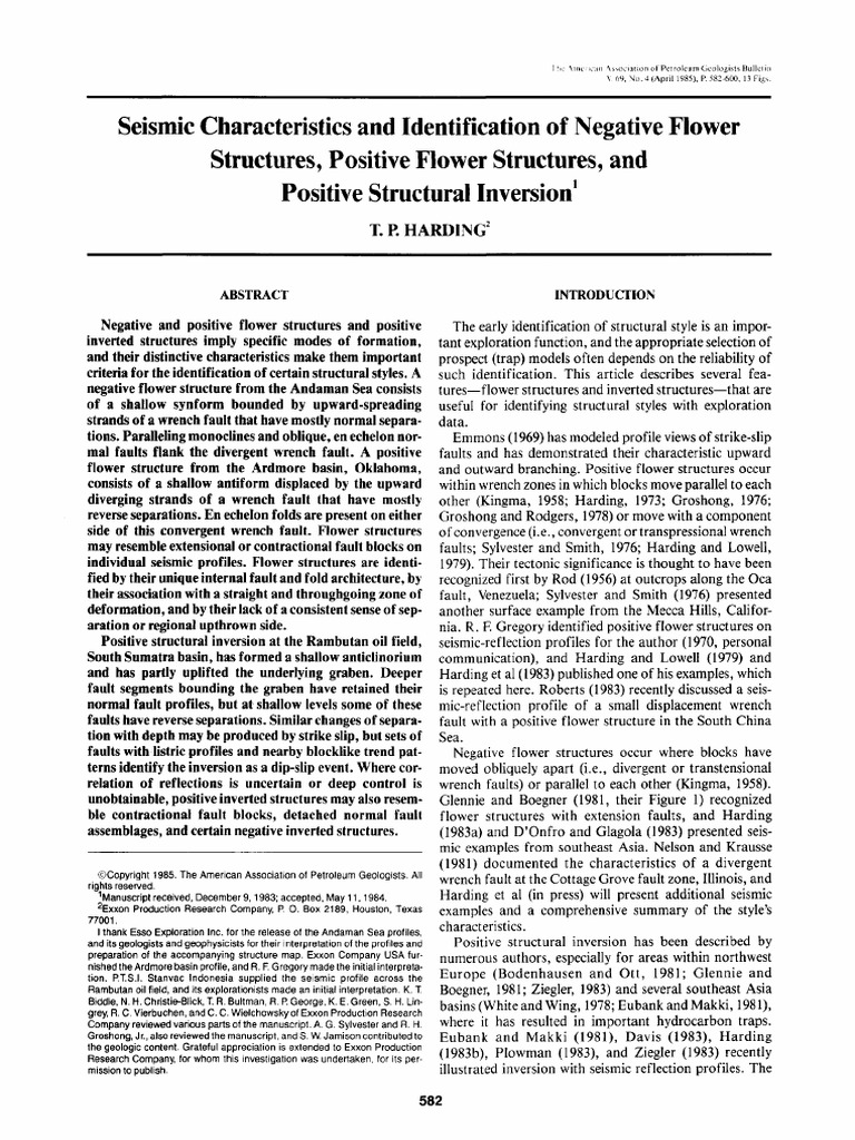 Seismic Characteristics and Identification of Negative Flower ...