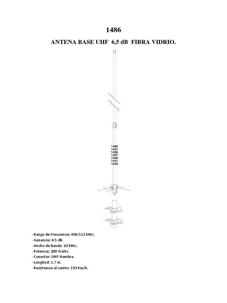 Antena Repetidor 1486 | PDF