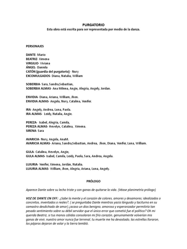 El Purgatorio de Dante Aligheri | PDF | Dante Alighieri