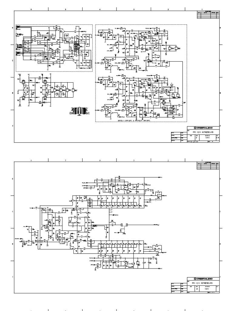 Crest Audio PRO-9200 Schematic | PDF