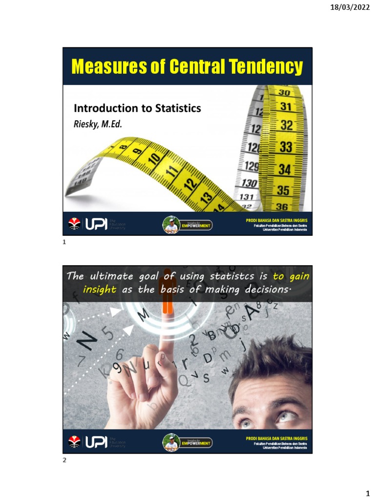 Measures of Central Tendency | PDF Measures of Central Tendency | PDF