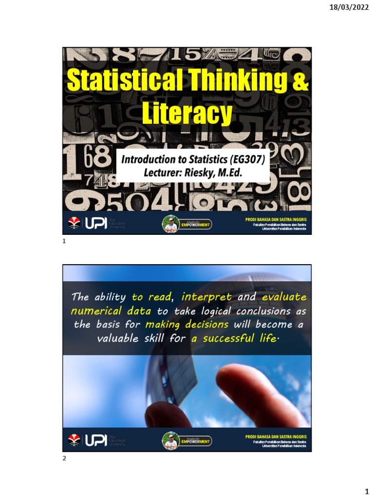 Statistical Literacy | PDF | Statistics | Quantitative Research