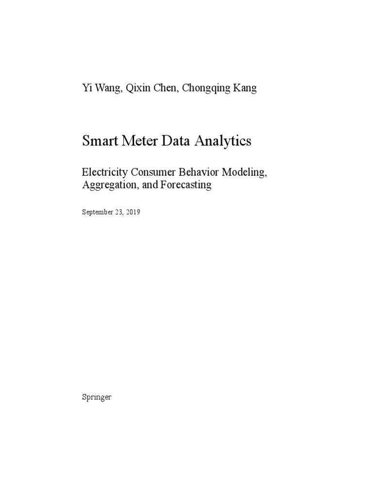 Smart Meter Data Analytics | PDF | Analytics | Smart Grid