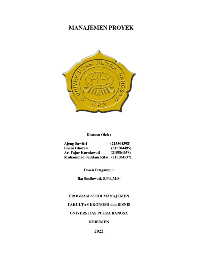 Makalah MANAJEMEN PROYEK | PDF