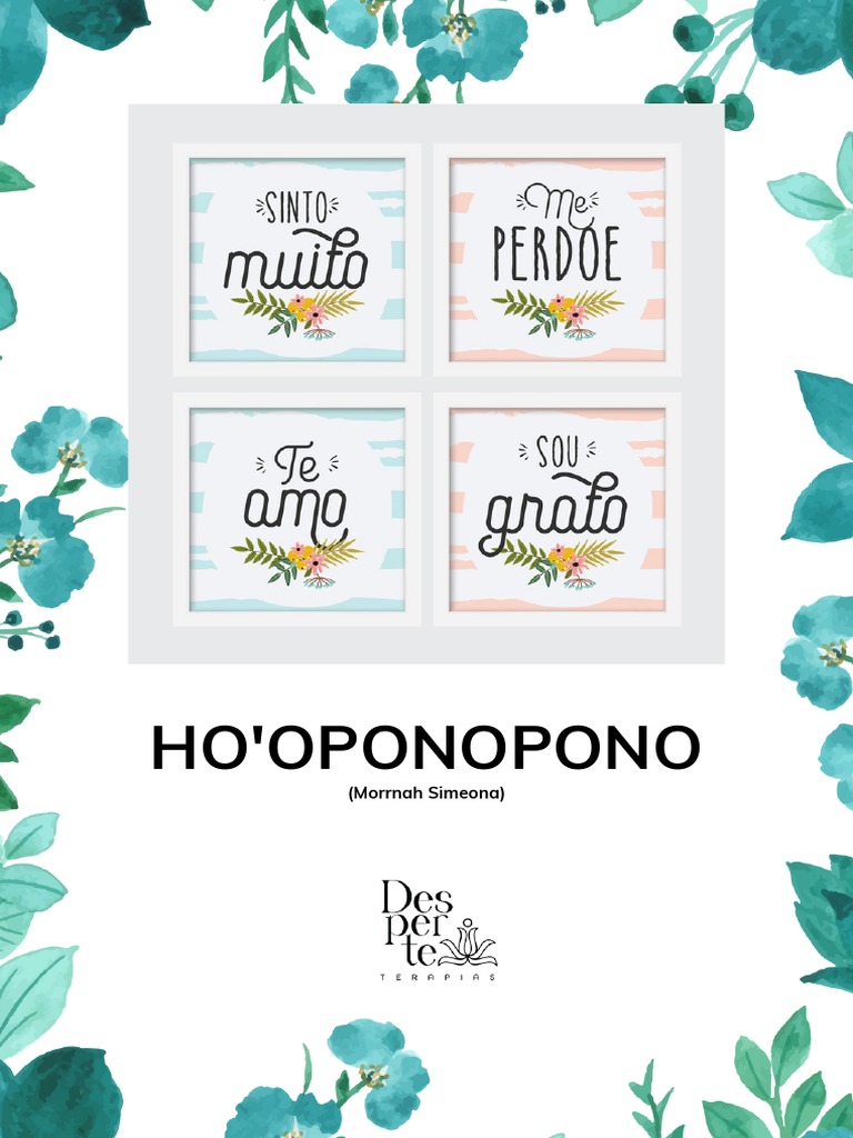 (Bônus) Ho'oponopono | Download grátis PDF | Deus | Tempo