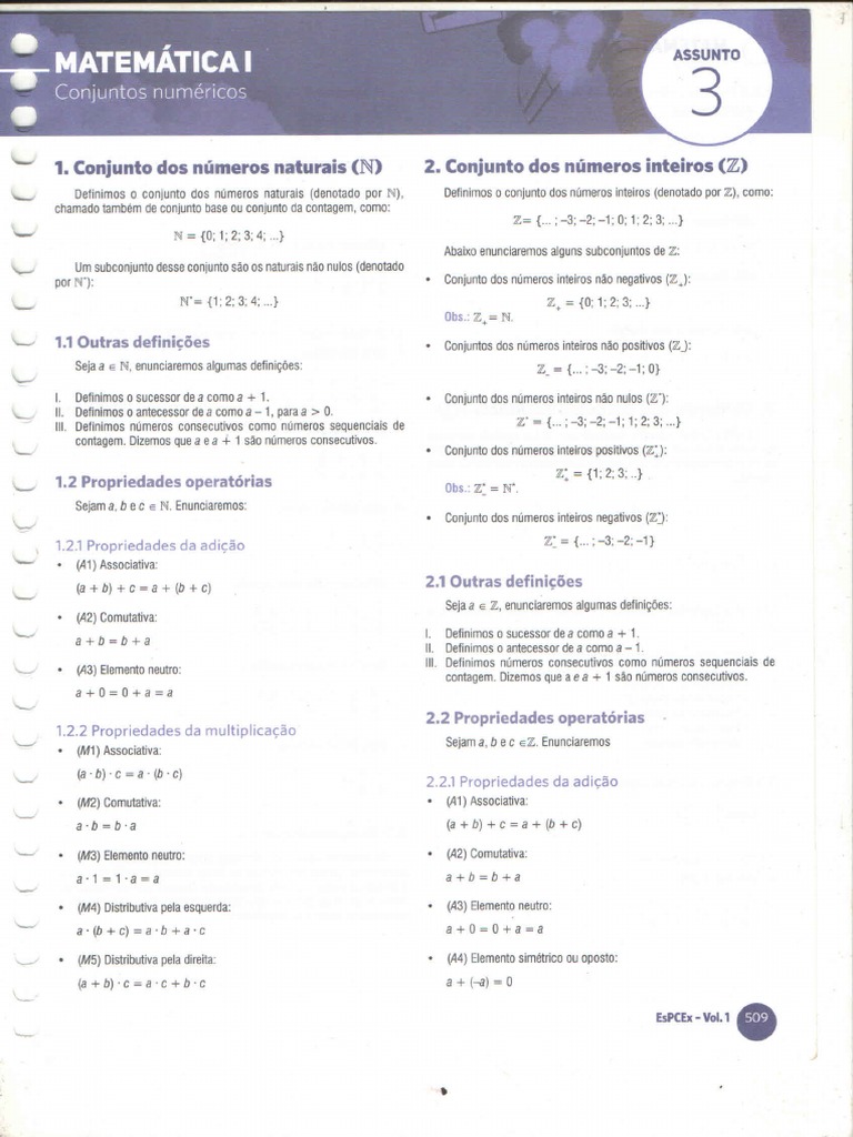 Conjuntos Númericos (Ass3) | PDF