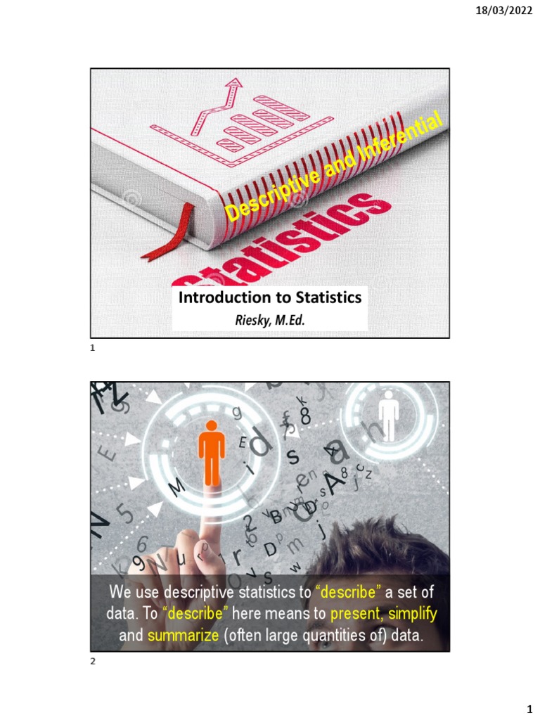 Descriptive And Inferential Statistics Pdf Statistics Standard
