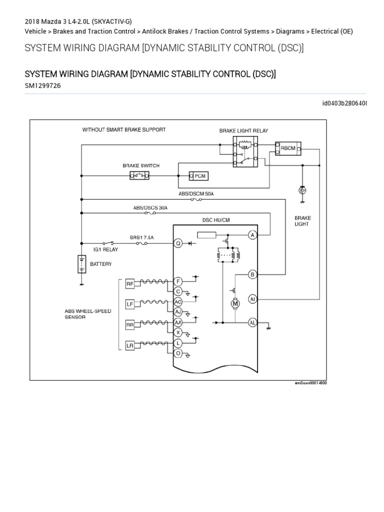SYSTEM WIRING DIAGRAM (DYNAMIC STABILITY CONTROL (DSC) ) (Antilock ...