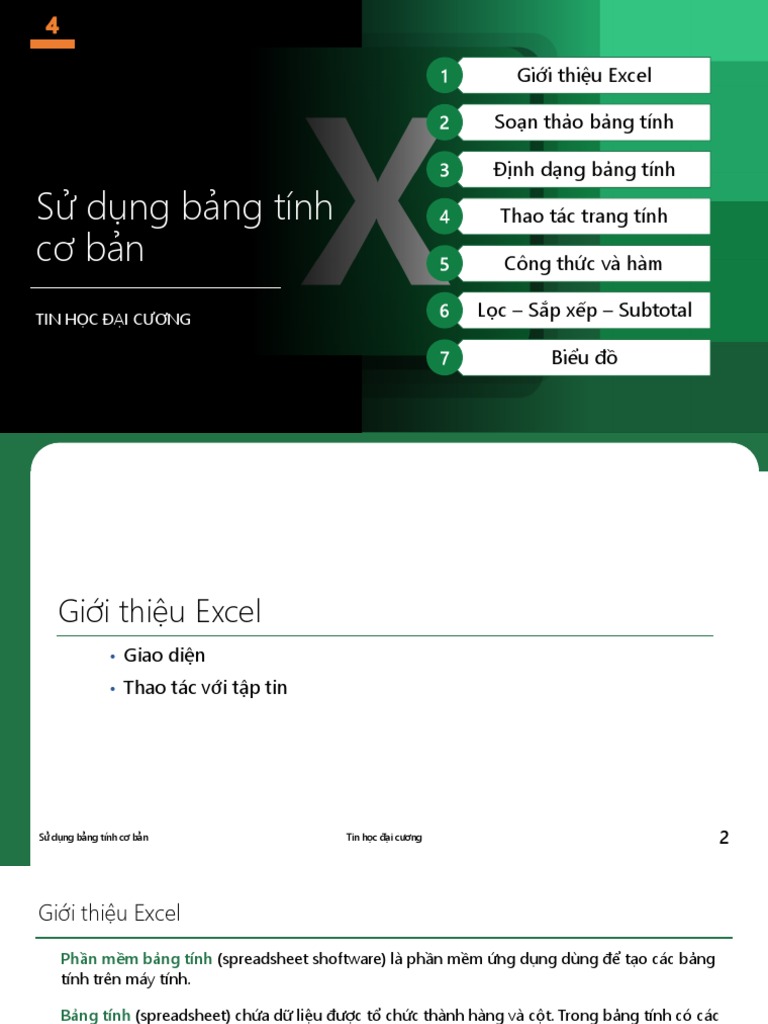 Su Dung Bang Tinh Co Ban (Excel) | PDF