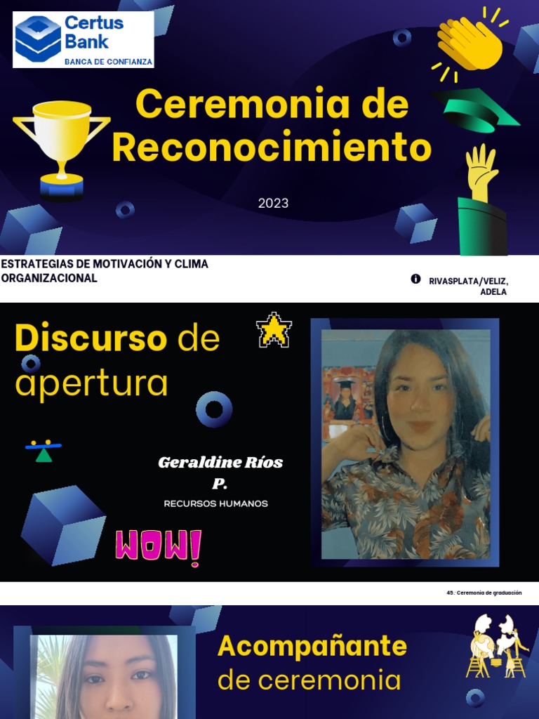 Ceremonia de Reconocimiento | PDF