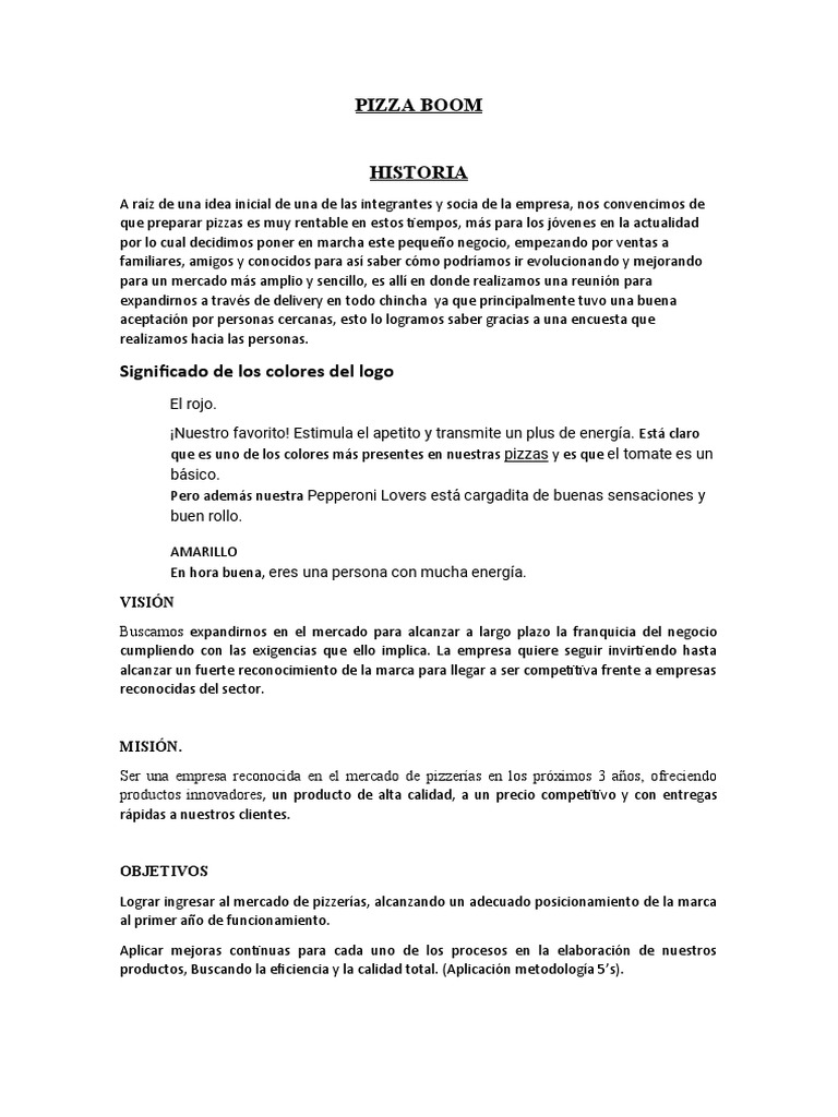 Pizza Boom | PDF | Marketing | Mercado (economía)