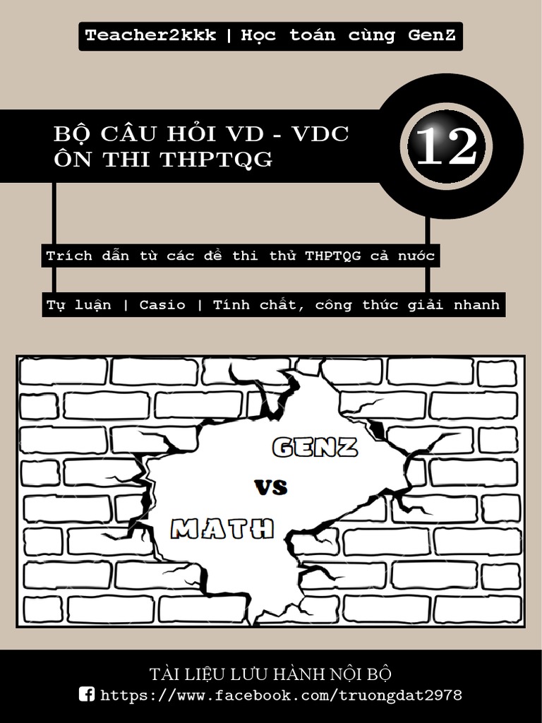 Tuyen Tap VD VDC Trong Cac de Thi Thu THPT QG Mon Toan Truong Cong Dat | PDF