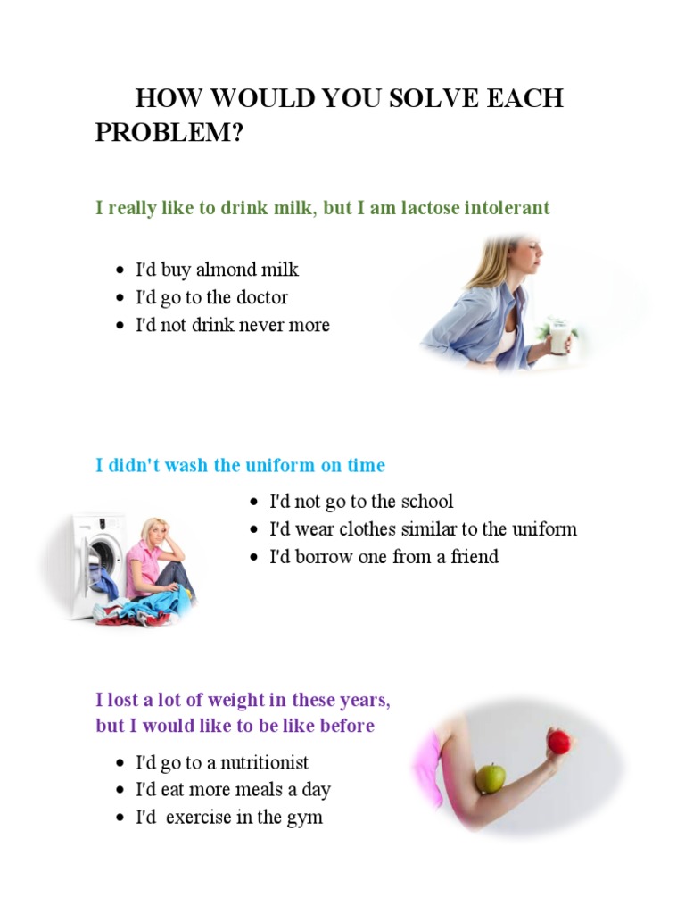 How Would You Solve Each Problem PDF