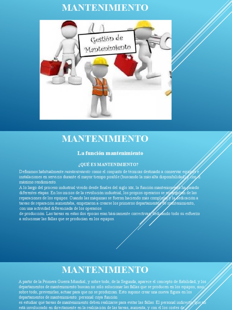 Gestion de Mantenimiento | PDF