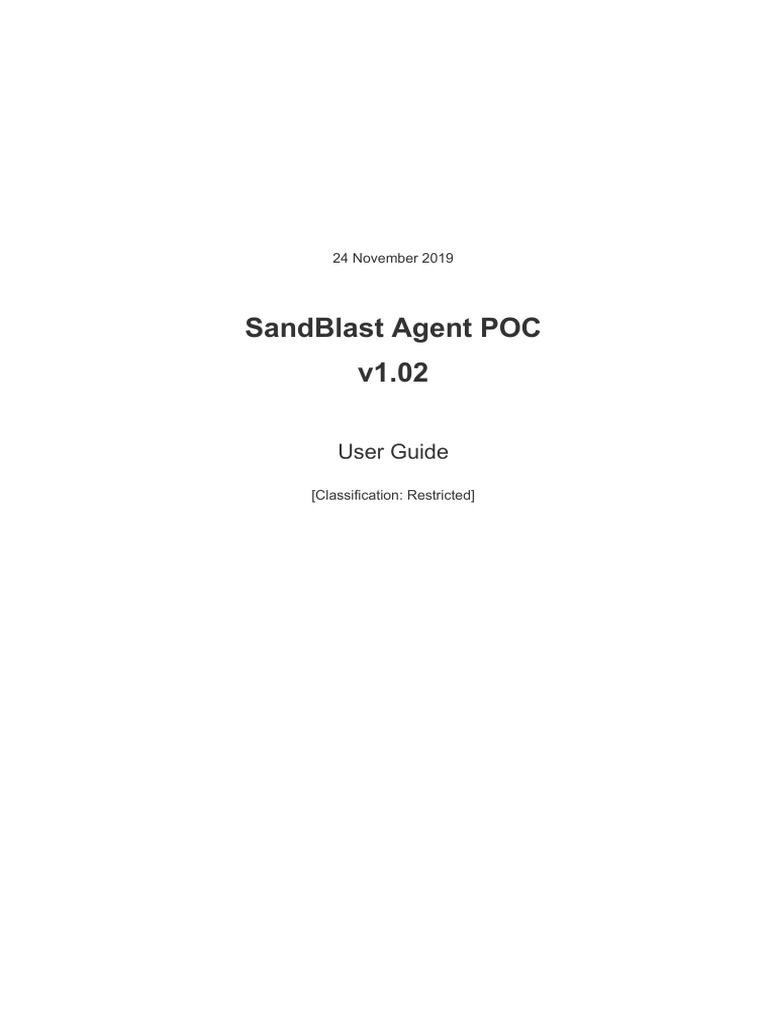 CP v1.02 SandBlast POC UserGuide | Download Free PDF | Malware ...