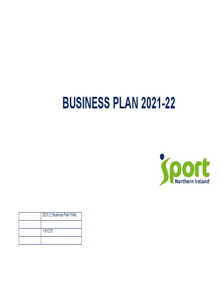 Sport NI Business Plan 2021-22 Overview | PDF | Sports | Governance