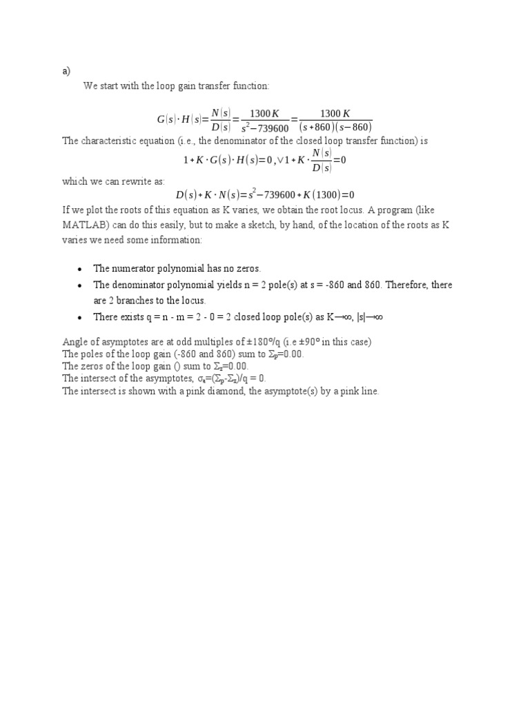 Answer Control System | PDF | Zero Of A Function | Mathematical Analysis