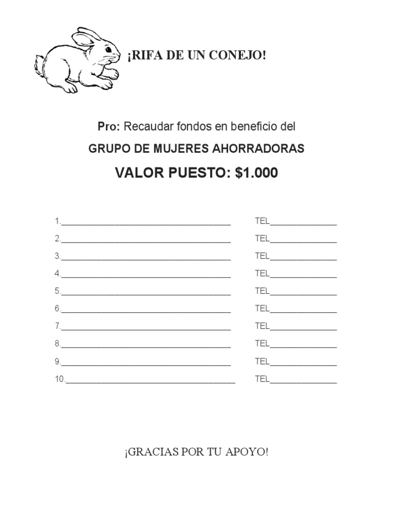 Gran Rifa Solidaria | PDF