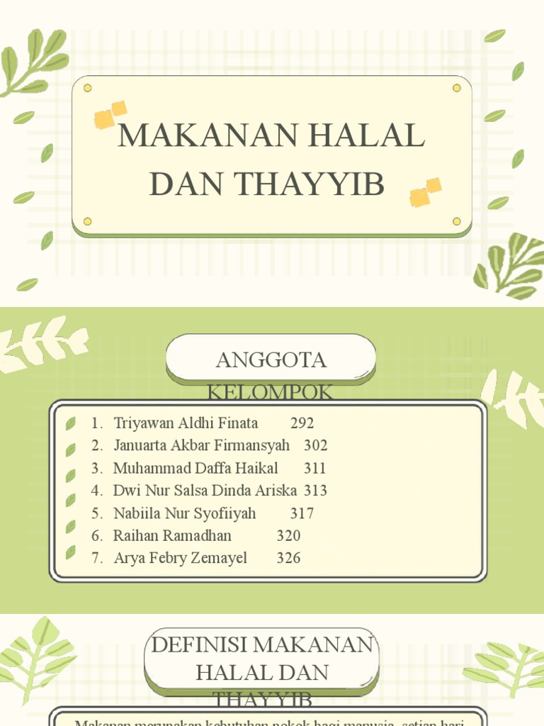 Makanan Halal Dan Thayyib | PDF | Kesehatan Holistik