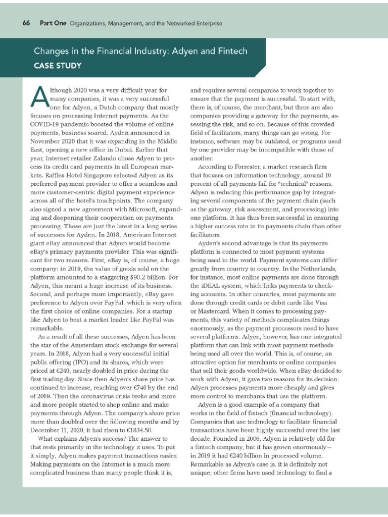 GroupCaseStudy CHPT 1 | PDF