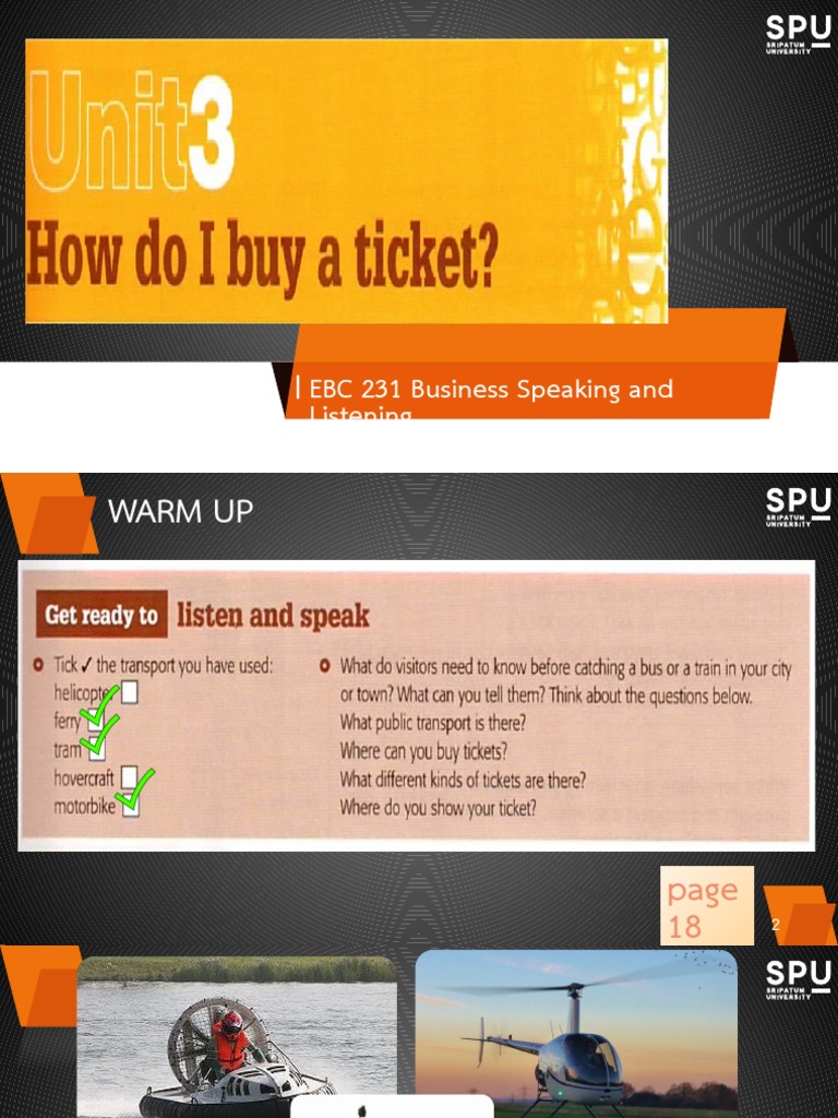 UNIT 3-How Do I Buy Tickets (No Answer) | PDF