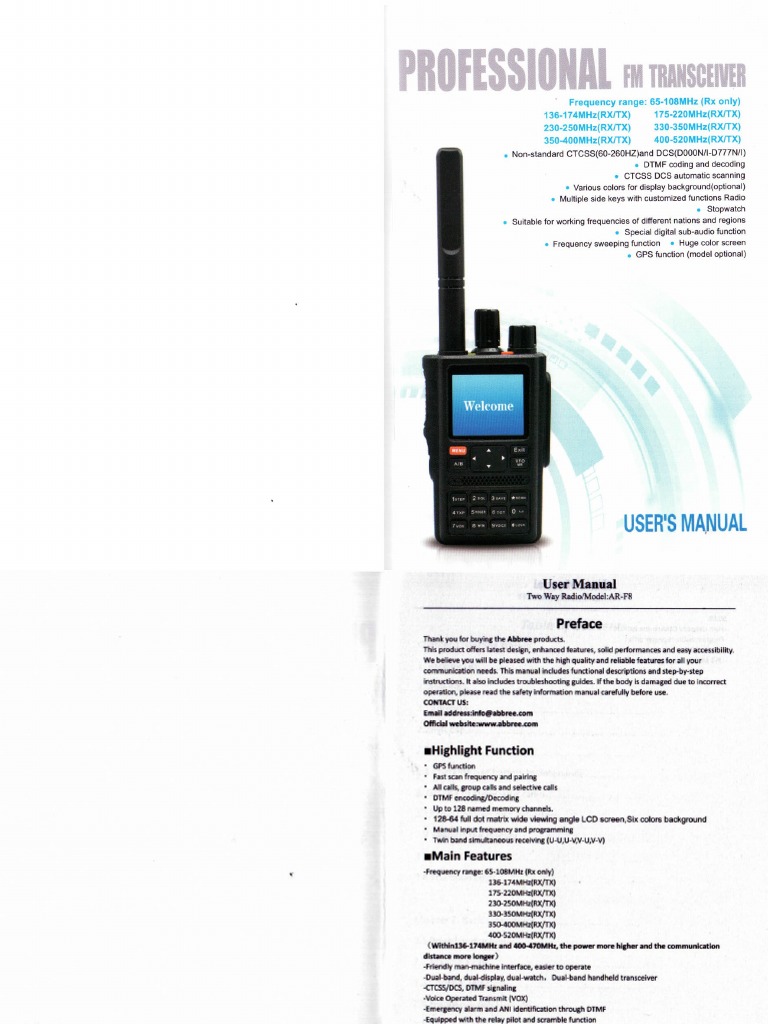 Abbree Ar-F8 | PDF