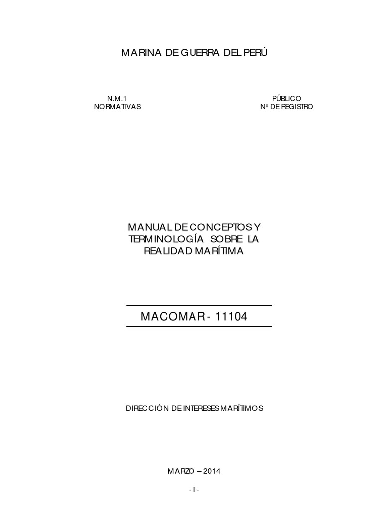 Macomar-11104 | PDF | Mar