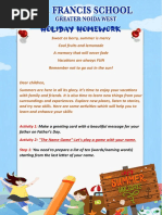 Class 1 Autumn Break Homework | PDF