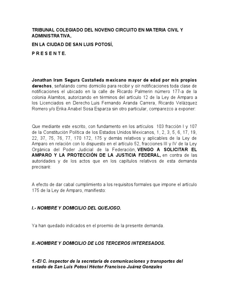 Amparo Uber Jonathan | PDF