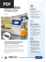 Linx 8920 Datasheet | PDF | Printer (Computing) | Usb