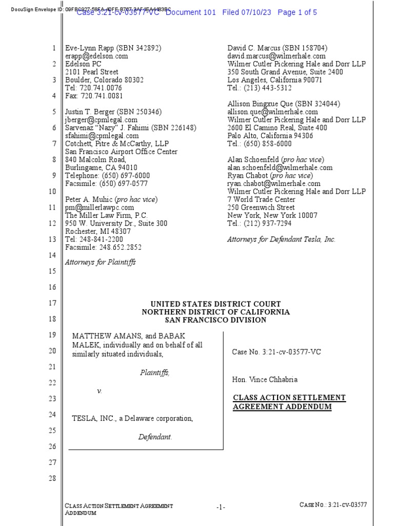 Tesla Settles Solar Roof Class Action Lawsuit For 6 Million Pdf