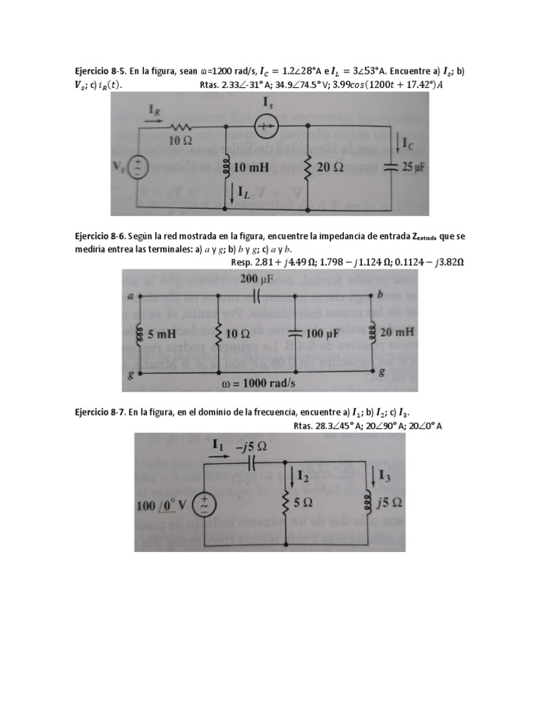 (8c) Ejercicios AC | PDF