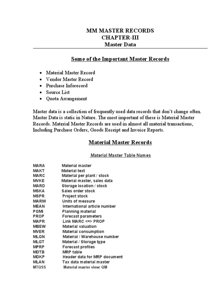 5) Material Master - Additional Fields | PDF