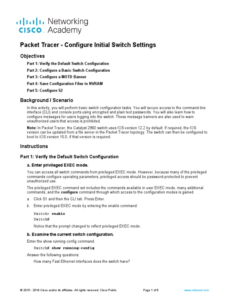Switch Configuration Guide | PDF | Command Line Interface | Password