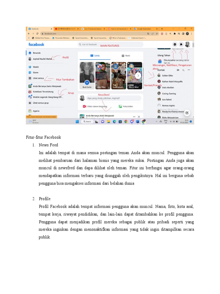 Fitur Facebook | PDF