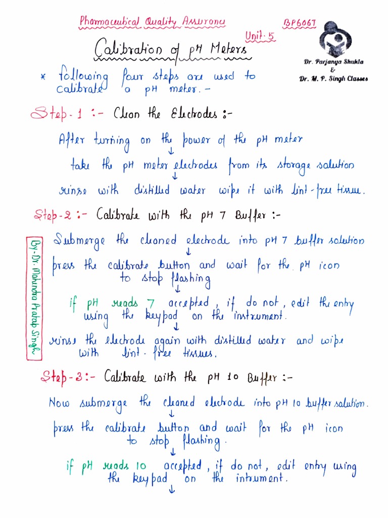 Calibration of PH Meter | PDF