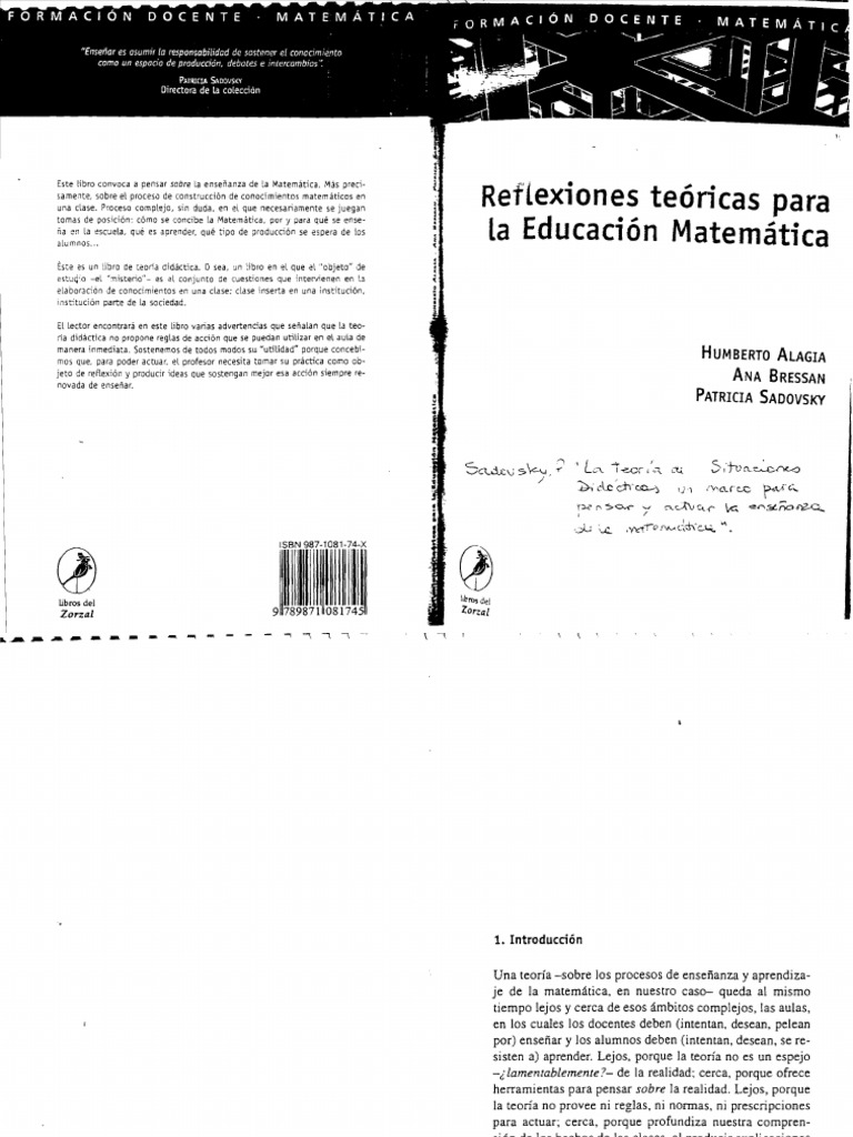 Sadovsky TSD 6 | PDF | Conocimiento | Teoría