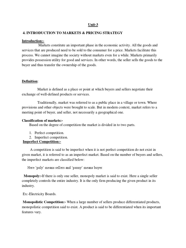 Mefa Unit 3 | PDF | Monopoly | Oligopoly