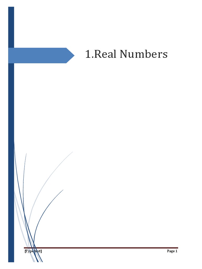 1 Real-Numbers | PDF | Numbers | Prime Number