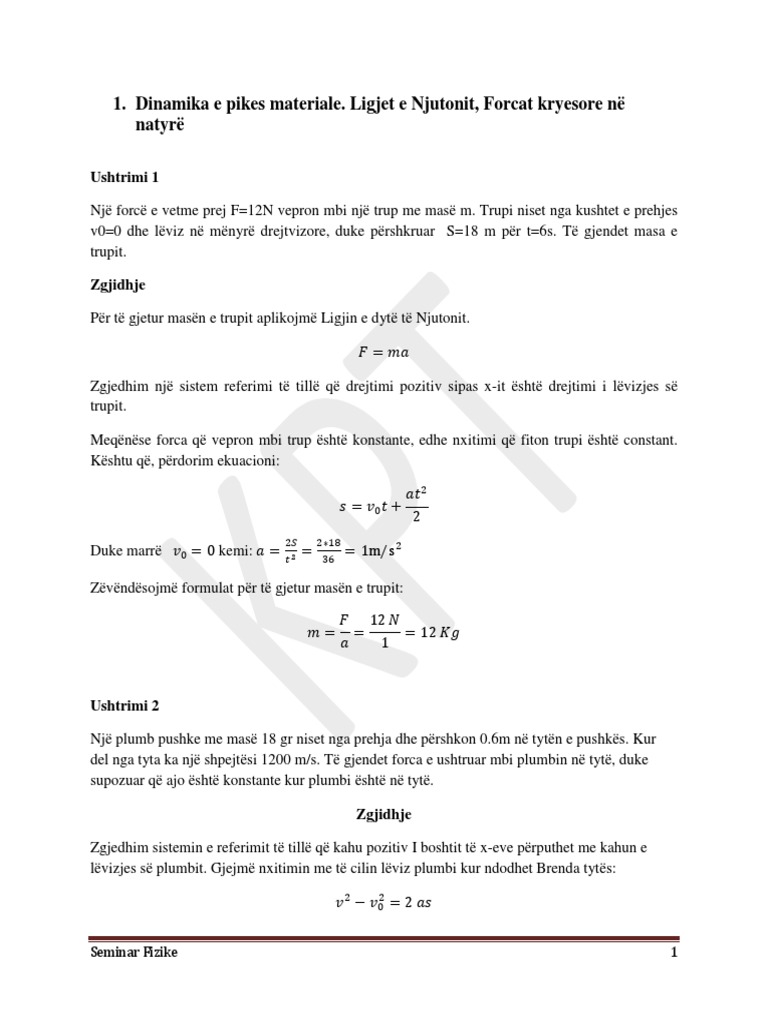 2.dinamika e Pikes Materiale | PDF