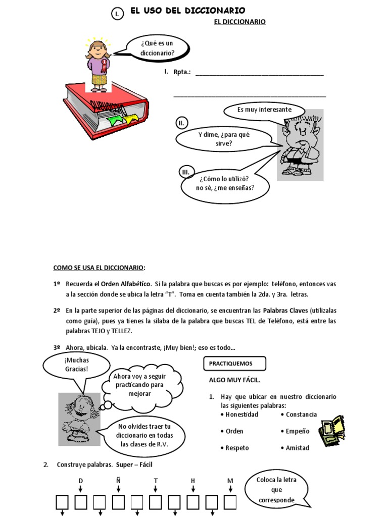 El Uso Del Diccionario | PDF | Lingüística