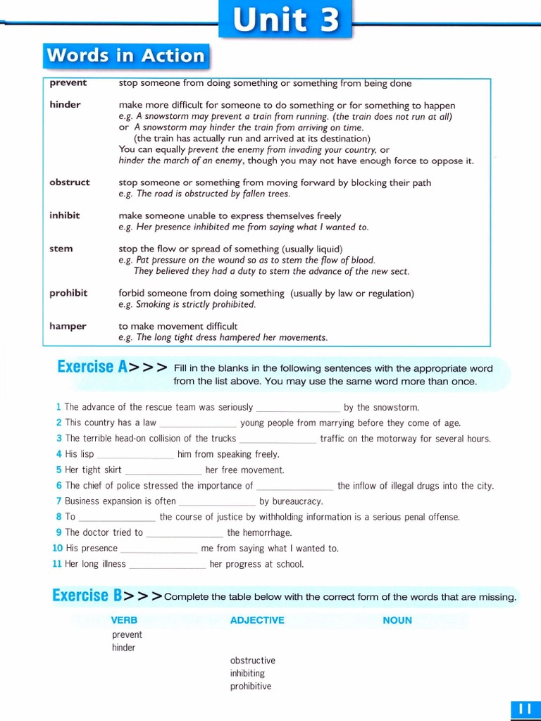 Vocabulary Files C1 - Unit 3 | PDF