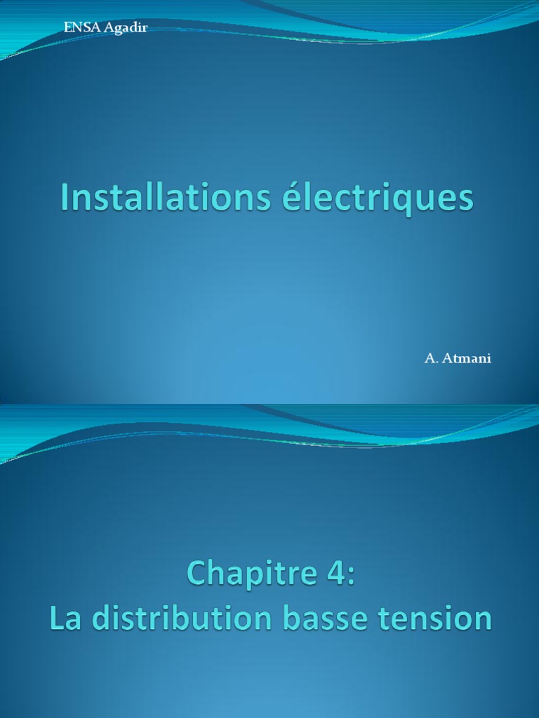 Installations Électriques - Chapitre 4 | PDF